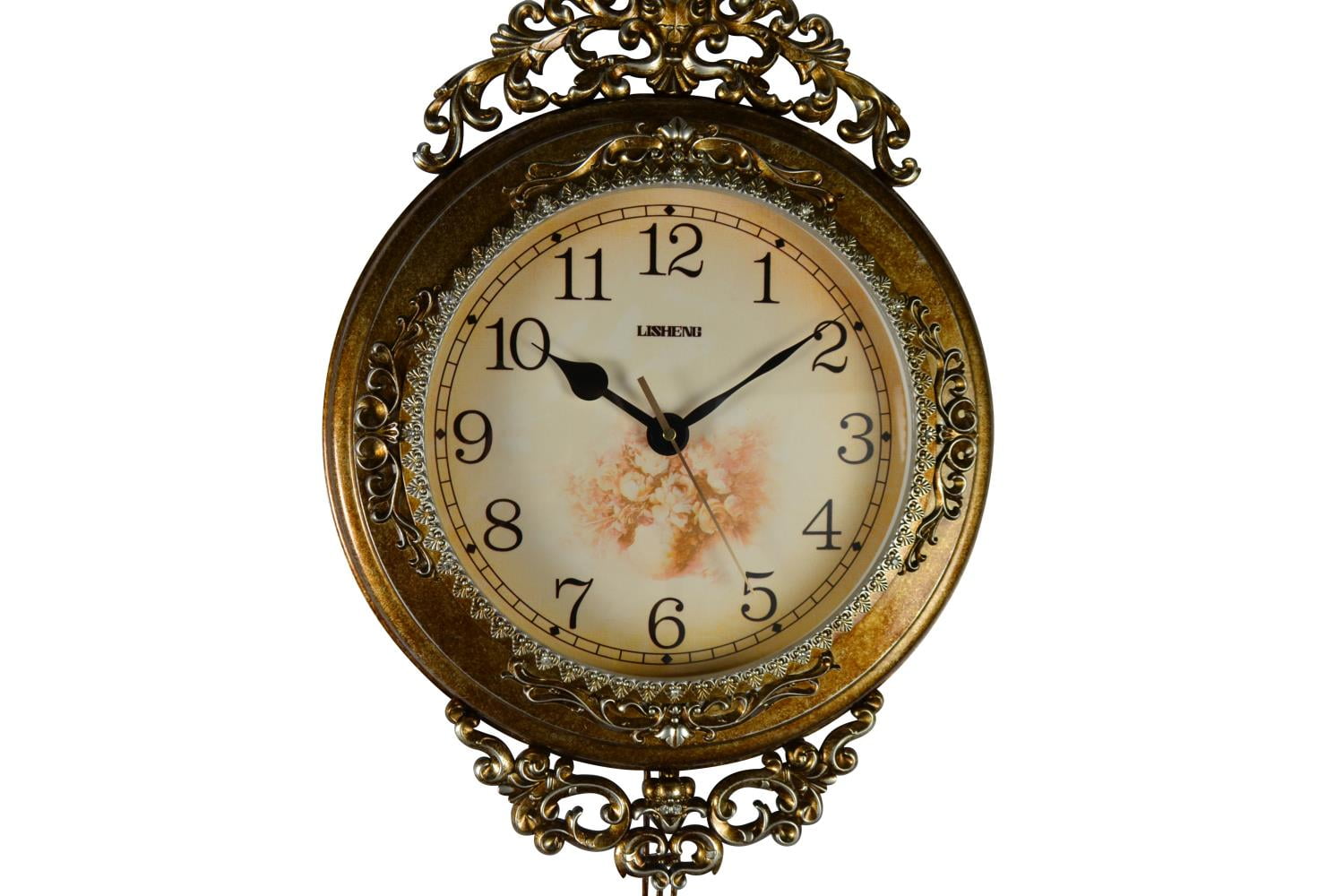 Three Star Vintage Style Golden Pendulum Wall Clock ZP907 - Walmart.com