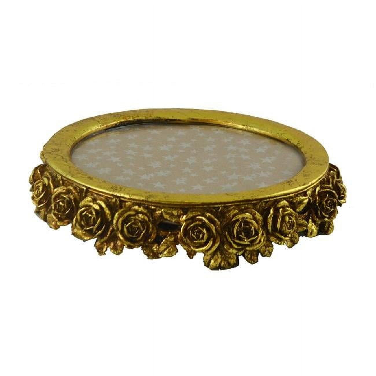 Three Star XT1002 11 in. Round Gold Tray - Walmart.com