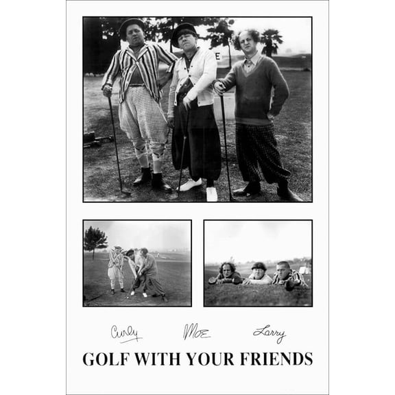 Three Stooges Drink Yer Self Stoopid! Poster Print 36x36 Poster24 ...