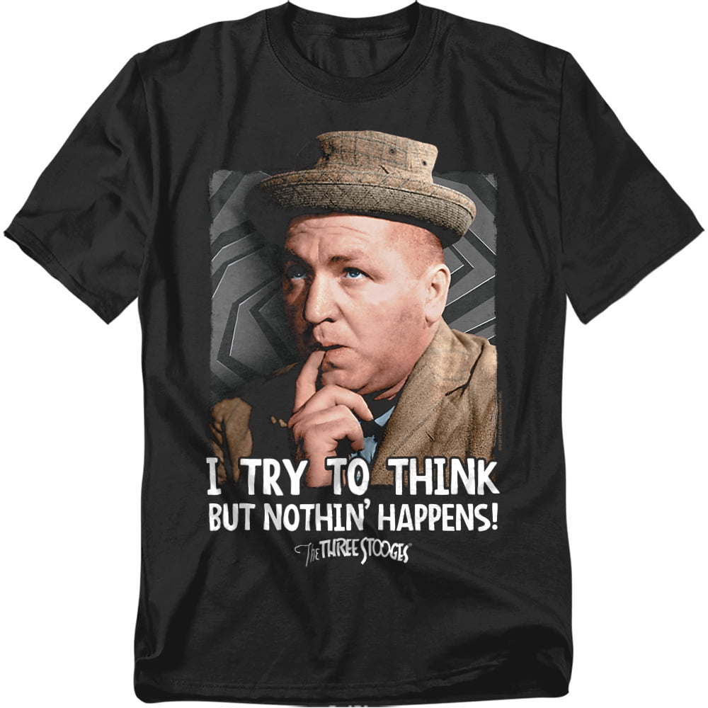 Three Stooges T-Shirt Try To Think Unisex Graphic Tee For Men & Women ...