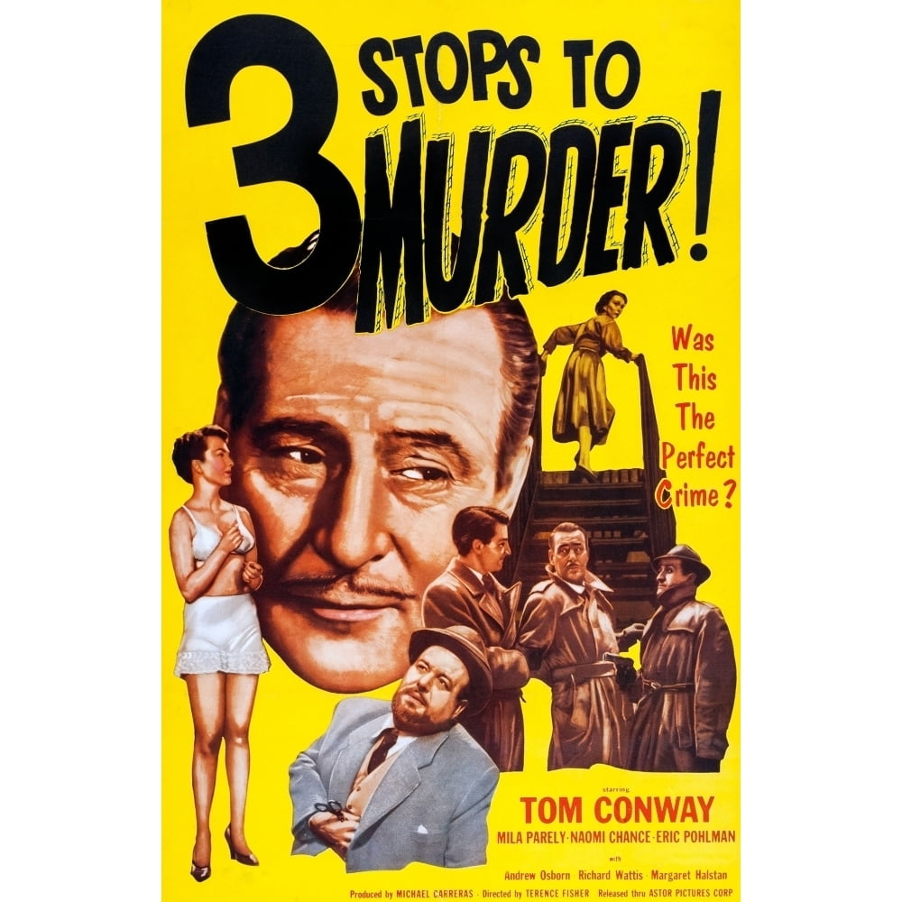 Three Stops To Murder Movie Poster Masterprint - Walmart.com