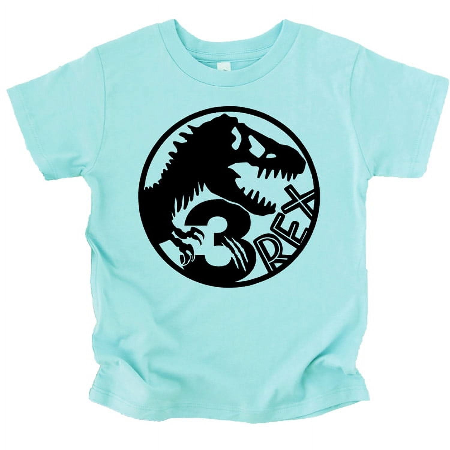 Three T-Rex Fossil Dinosaur 3rd Birthday T-Shirts for Baby Girls and ...