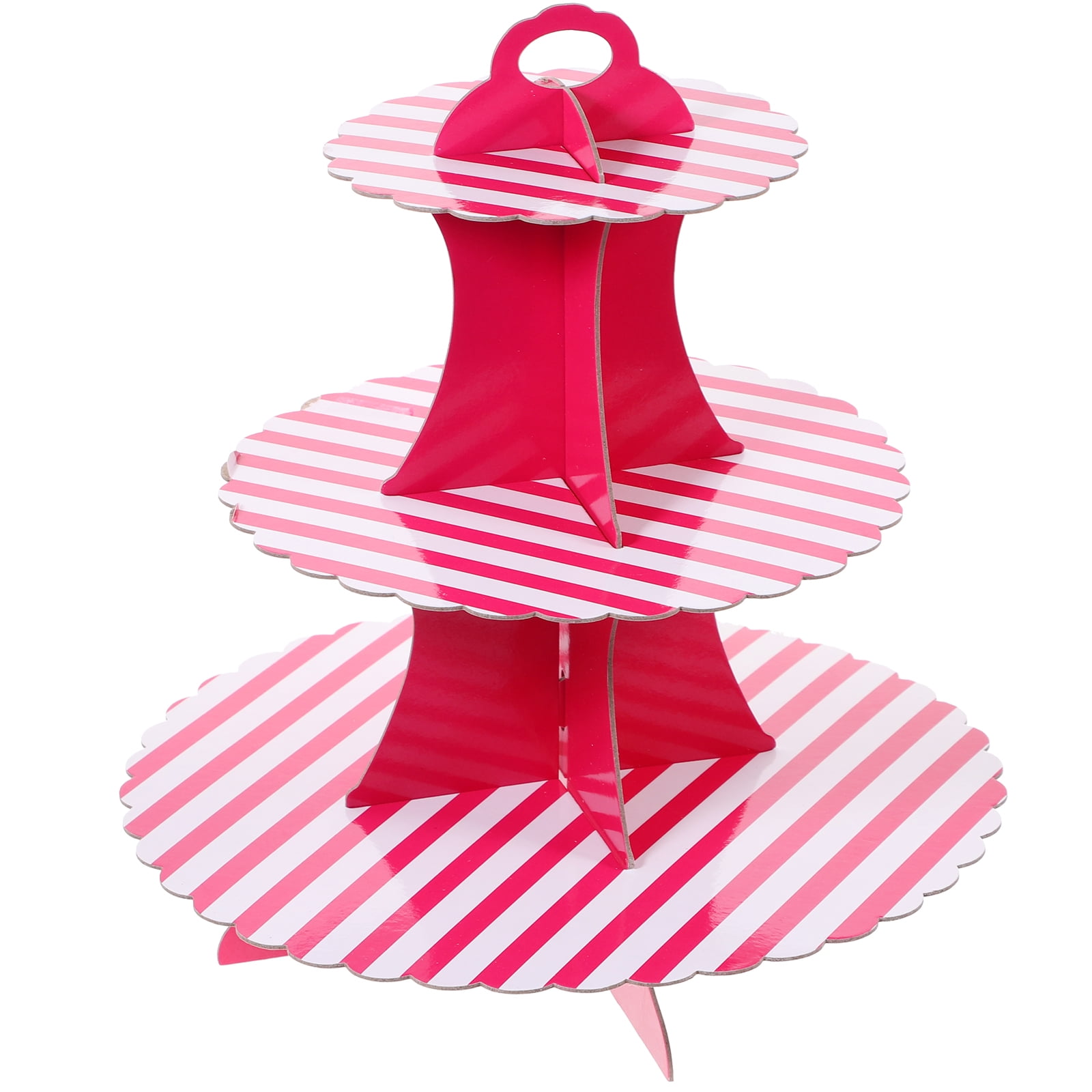 Three Tier Cake Stand Cardboard Dessert Tower Wedding Table Decor Paper ...