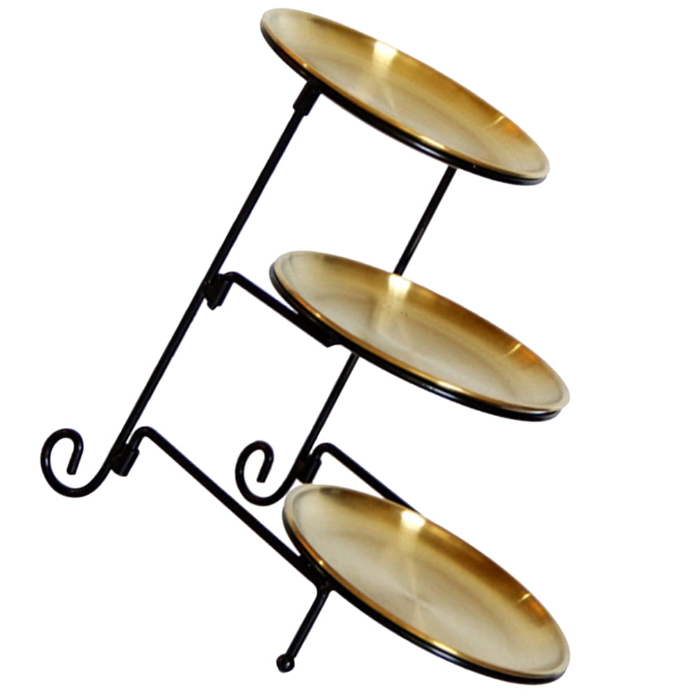 Three Tier Fruit Bowl Tray Desktop Plate Decor Dinner Plates Perfume ...