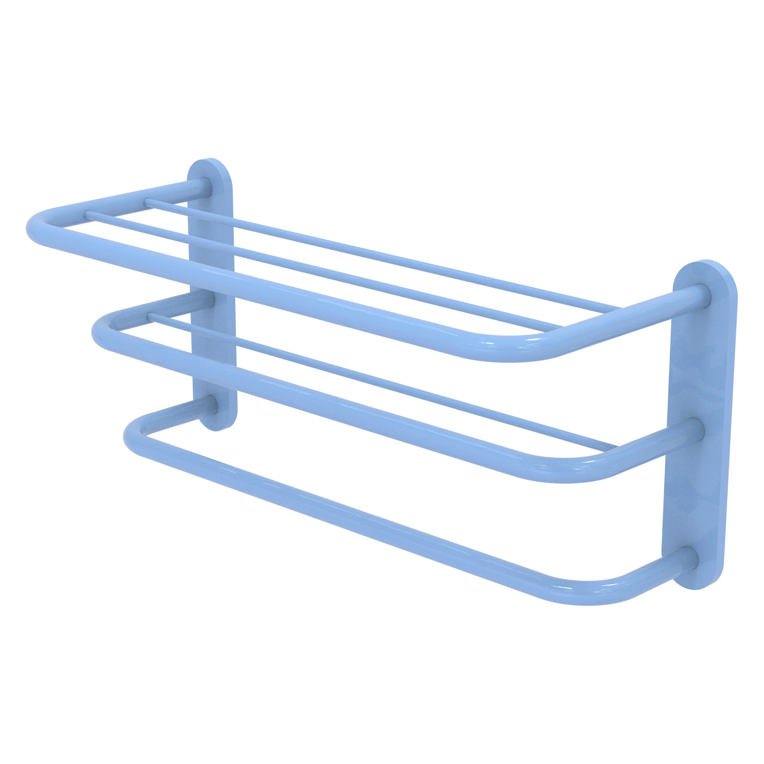 Three Tier Hotel Style Towel Shelf with Drying Rack - Walmart.com