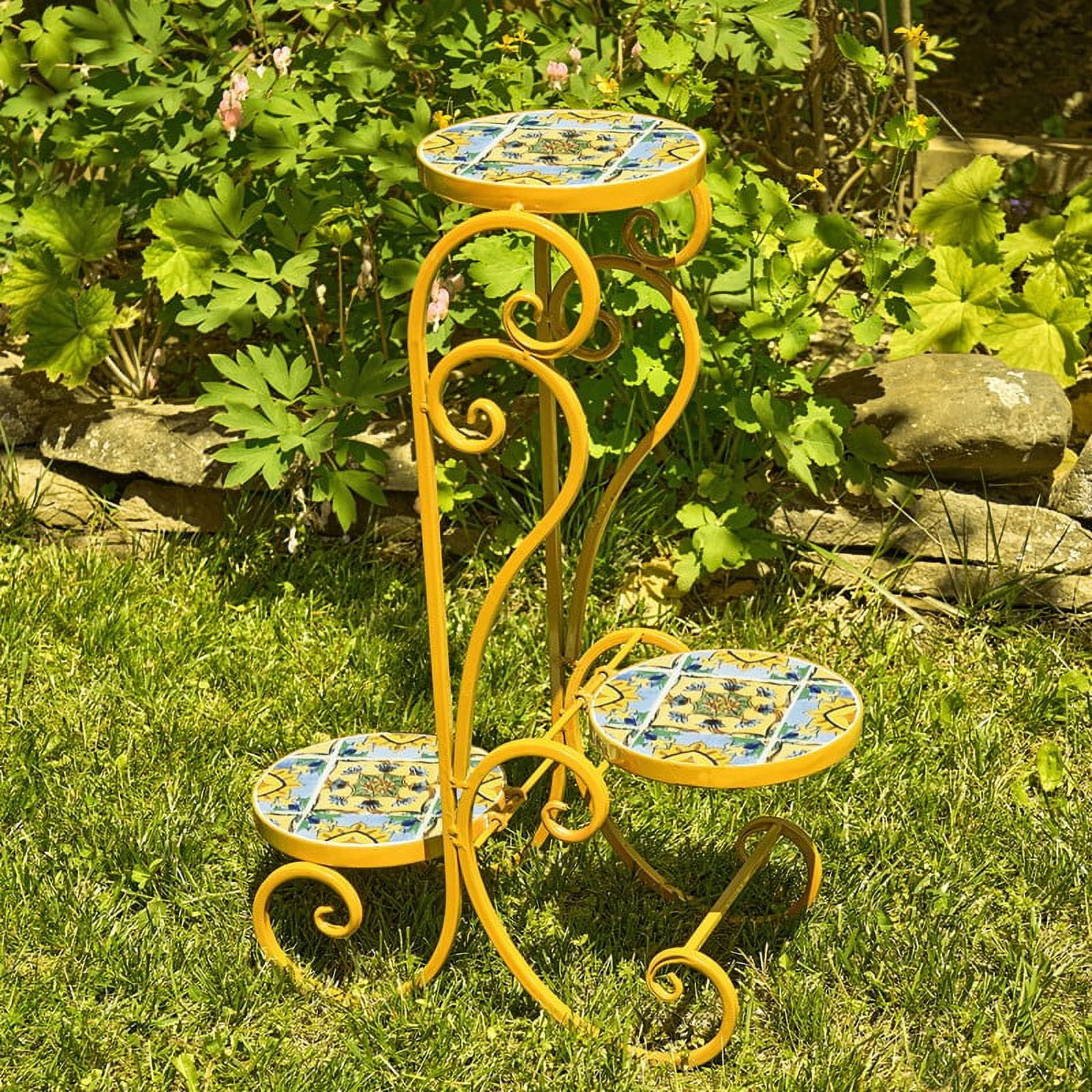 Three Tier Mosaic Plant Stand "Los Angeles II" - Walmart.com
