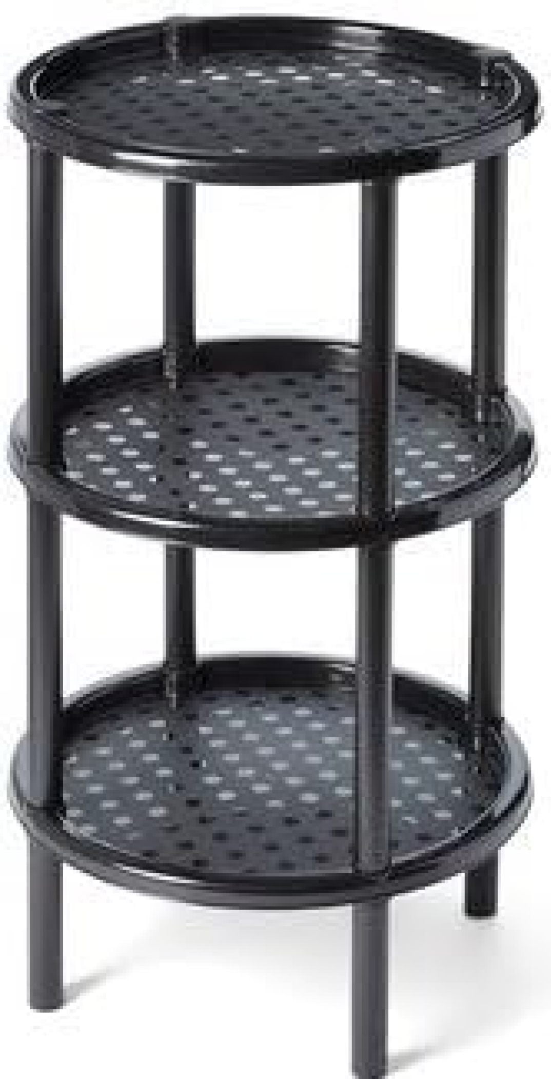 Three Tier, Round, End Table, Shelf, Stand, TV Snack Table, Plenty of ...