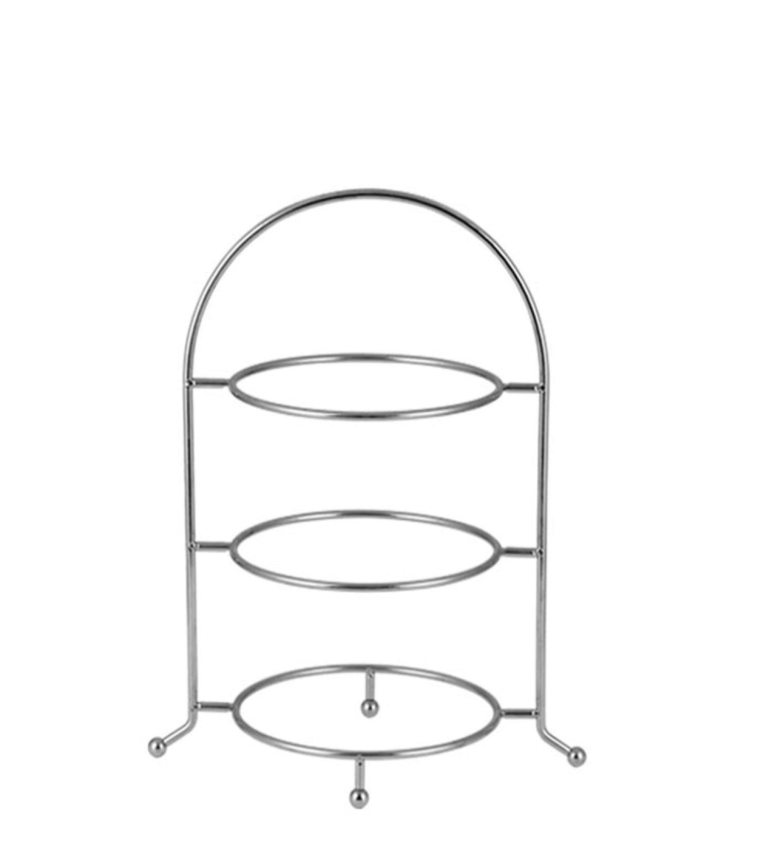 Three-Tier Stand With Round Design, Non-Slip Foot Bungs Elegant ...
