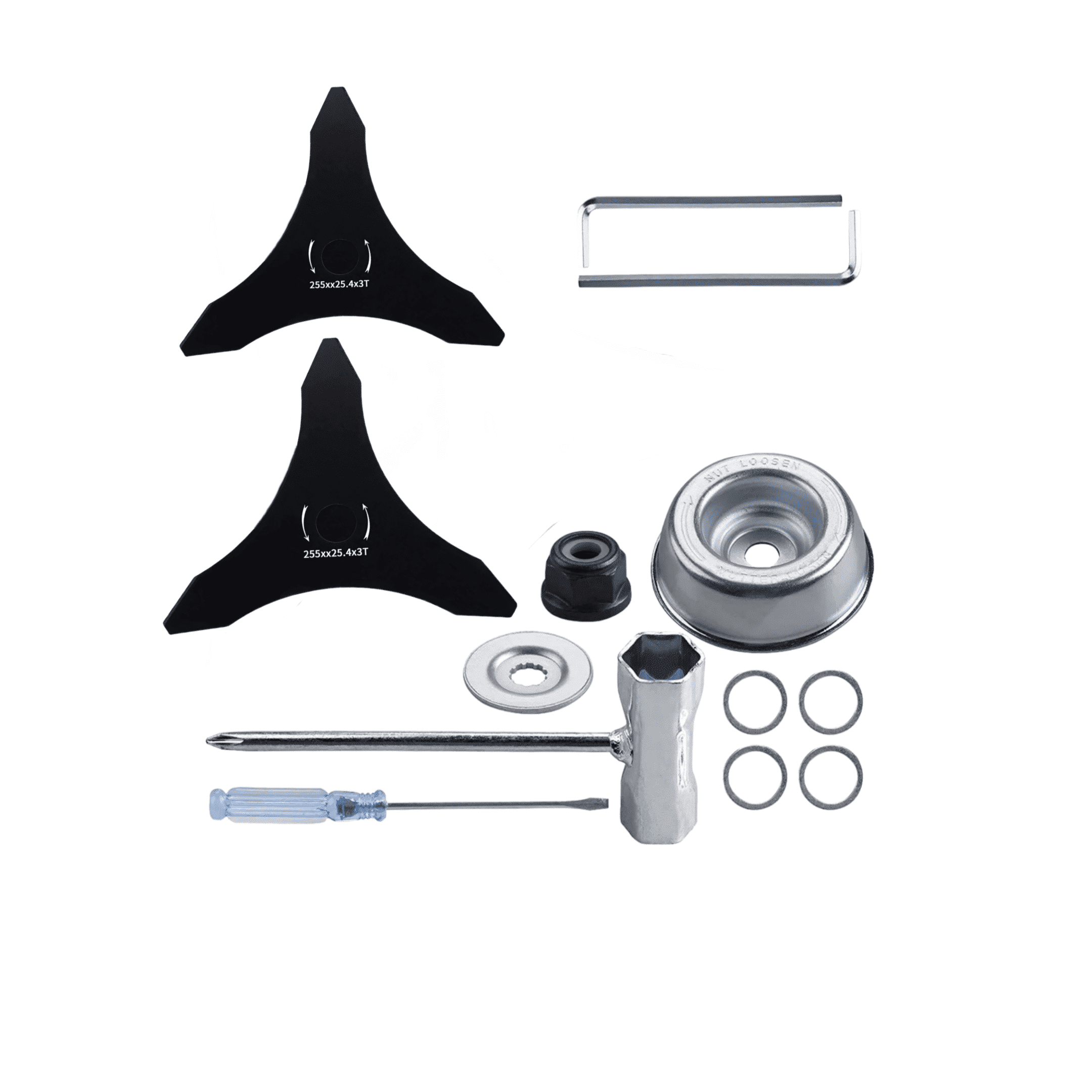 Three Tooth Weeding Blade Set 10 Inch Manganese Steel Brush Cutter ...
