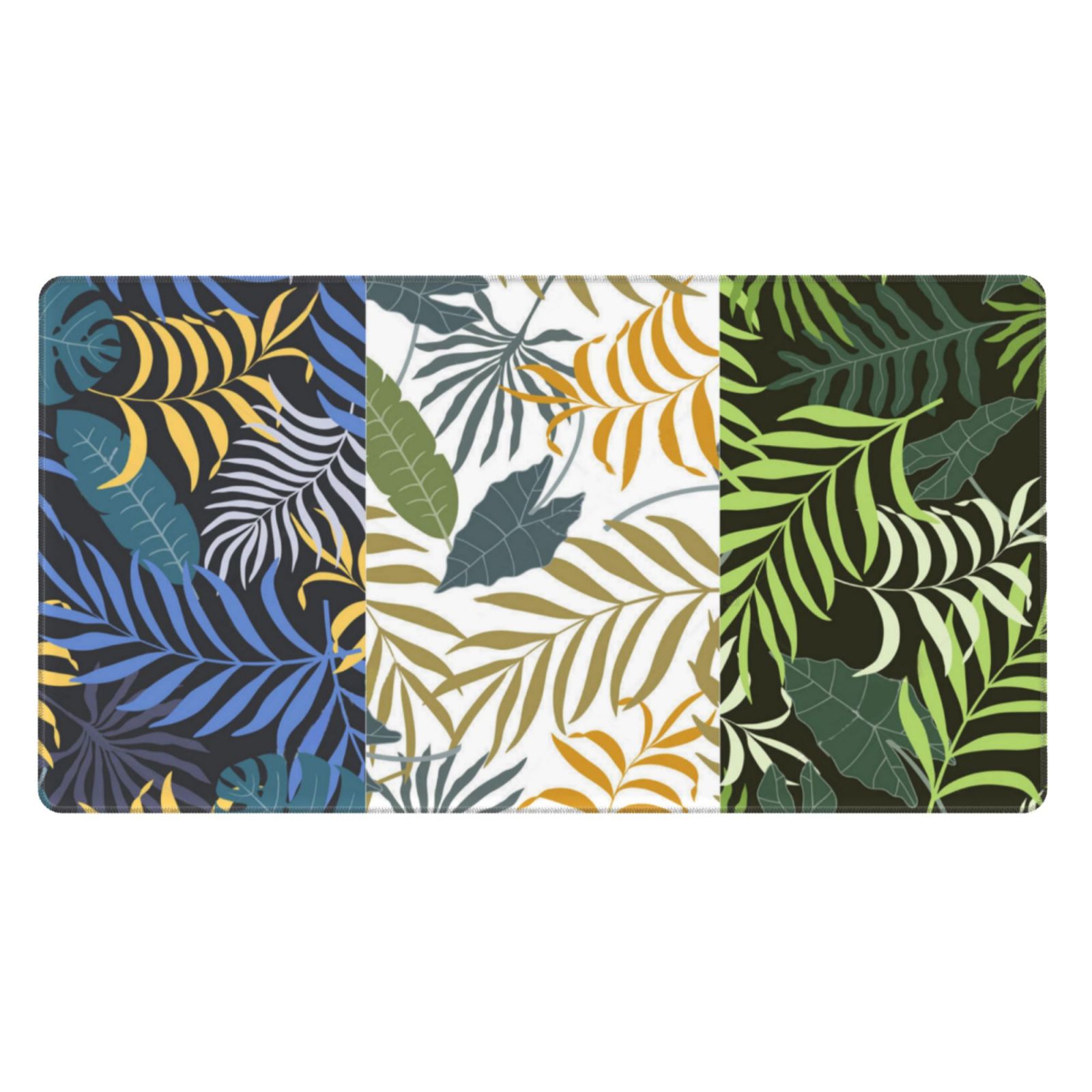 Three Tropical Leaves Mousepad Large Mouse Pad Desk Pad Computer ...