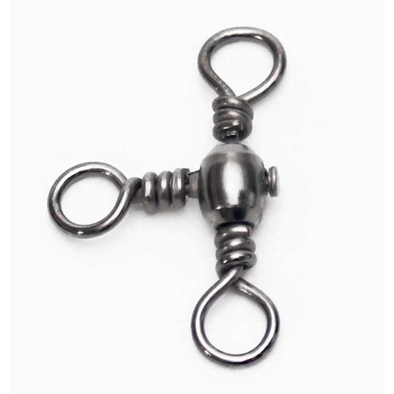 LHX MKBL Three Way Cross-line Fishing Swivels T-shape Swivel Connector ...