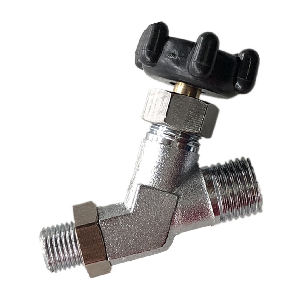 Three Way Iron Water Valve Clothes Steam Drain Compressor Pressure ...