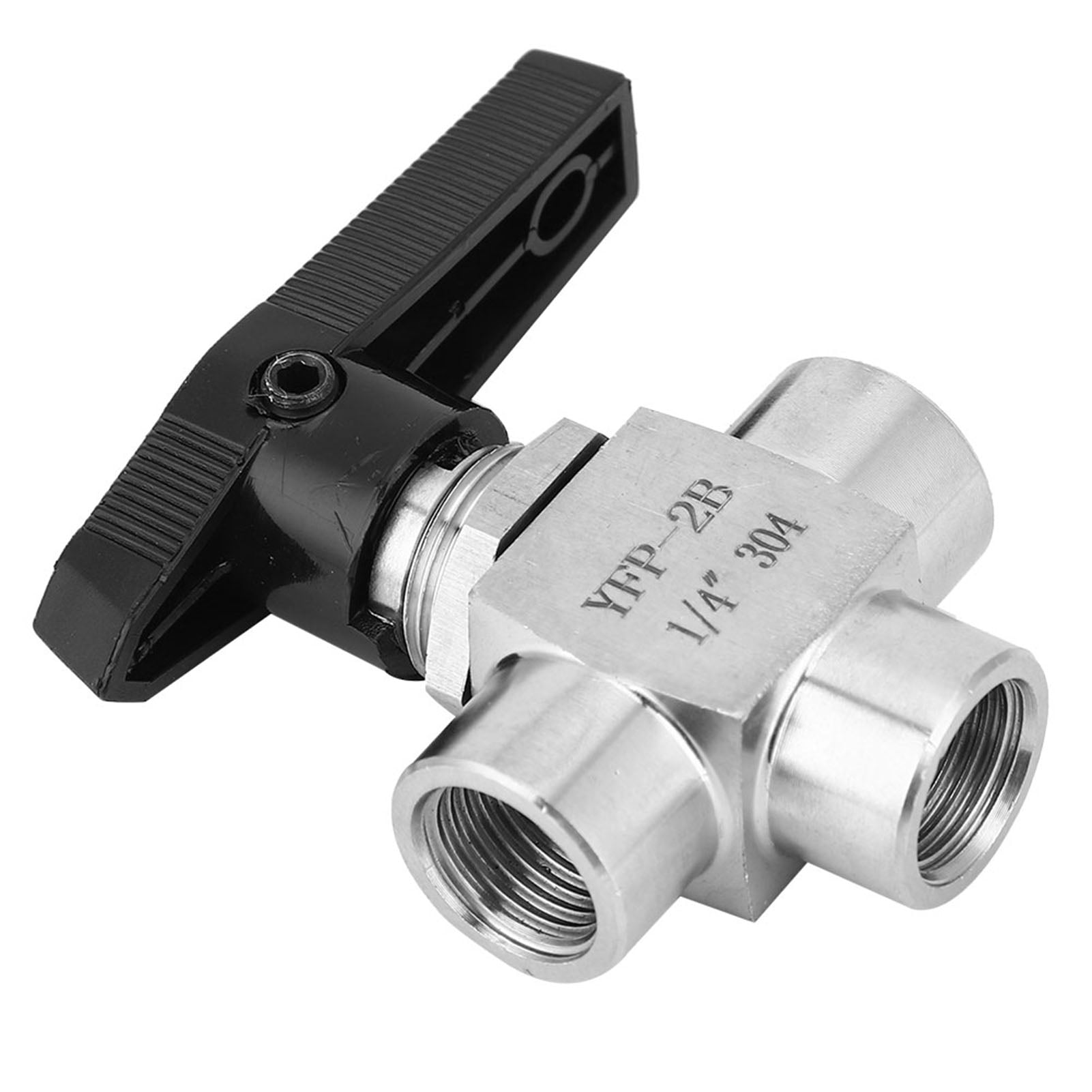 Three-Way Valve Bspp Internal Thread 304 Stainless Steel Valve Fittings ...