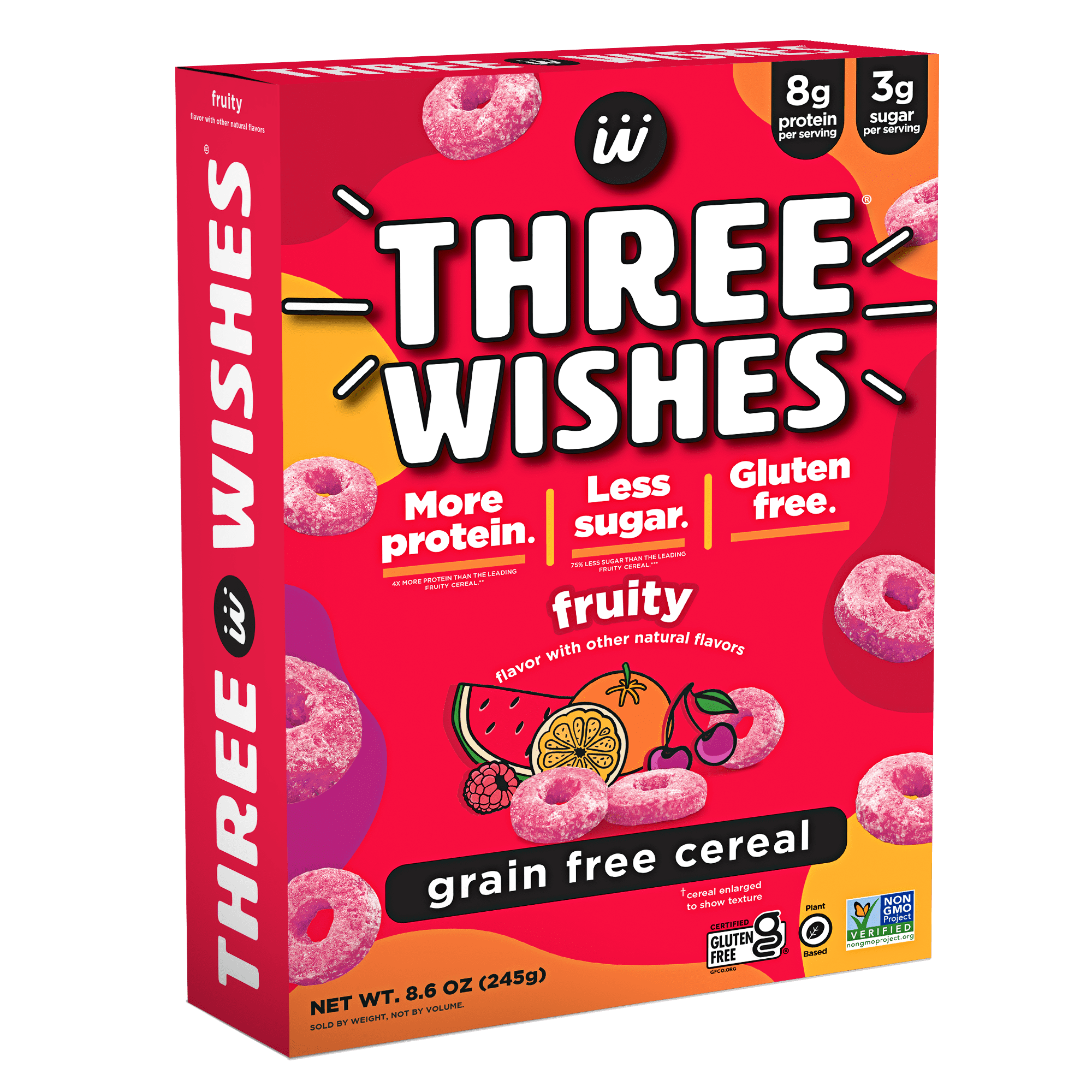 Three Wishes Fruity Cereal – Gluten-Free, Grain-Free, Plant-Based, High ...