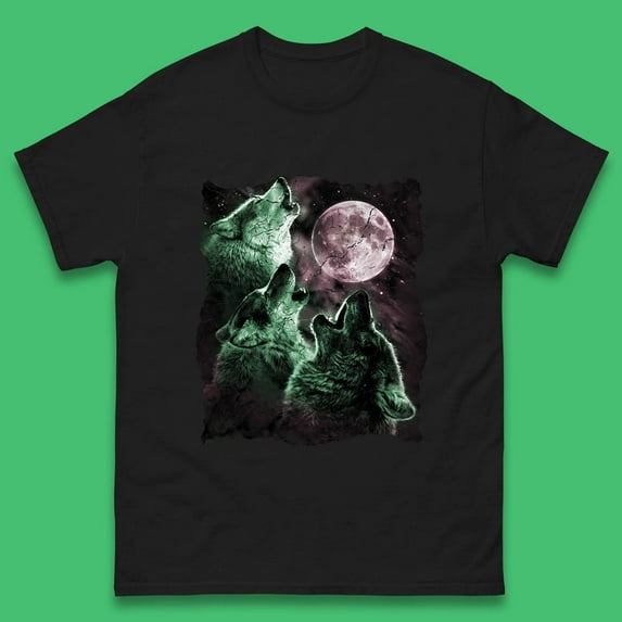 Three Wolf Howling At Moon Wild Free Wolves Three Wolf Dog Animal The ...