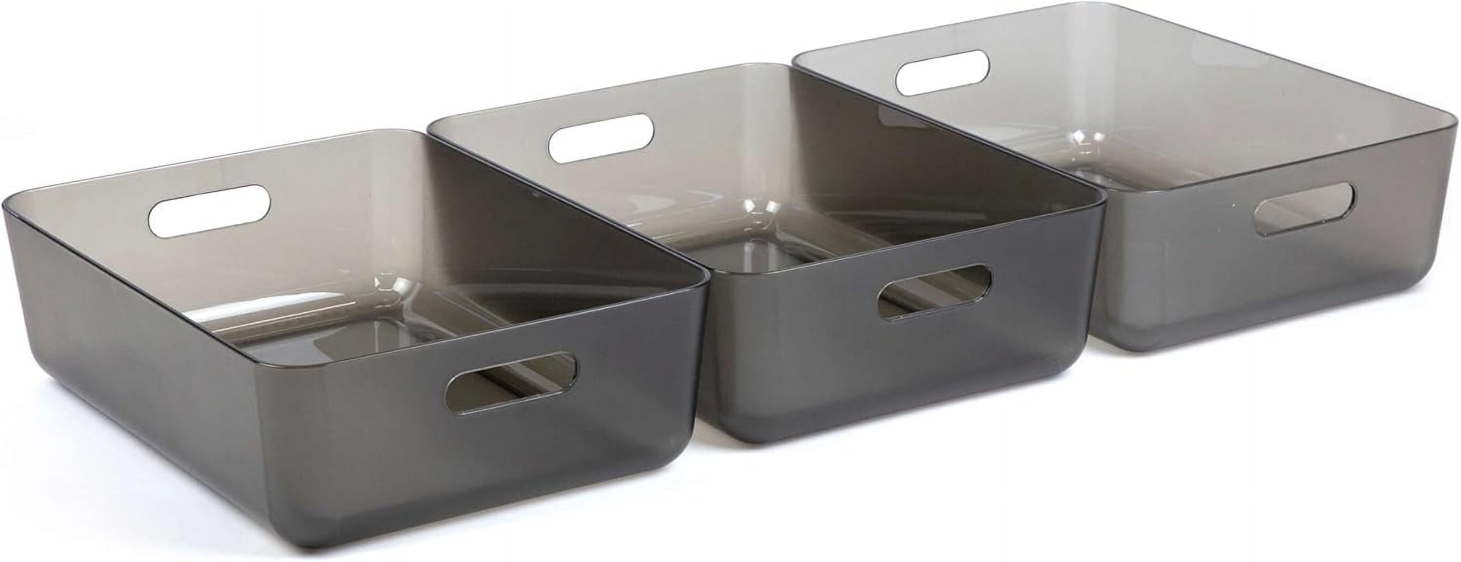 Three by Three Seattle Recycled Storage Medium Short Bin Set of 3 | Eco ...