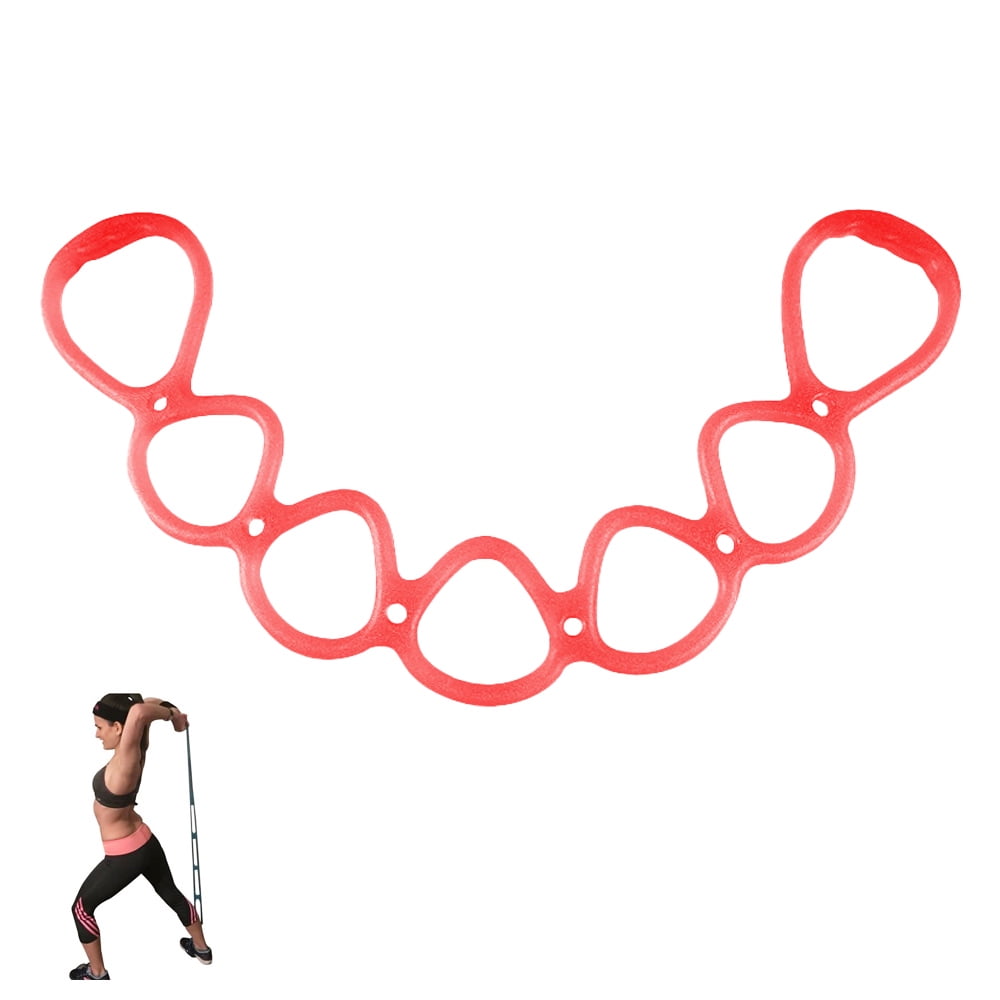 Three colors of silicone jelly tension rope elastic band yoga fitness ...