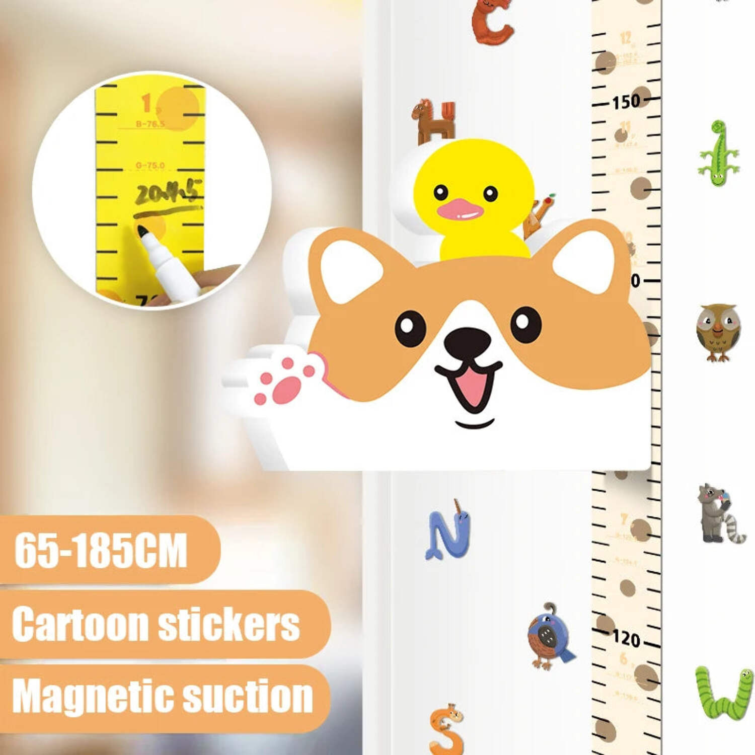 Three-dimensional Cartoon Height Stickers Self-adhesive Children's ...