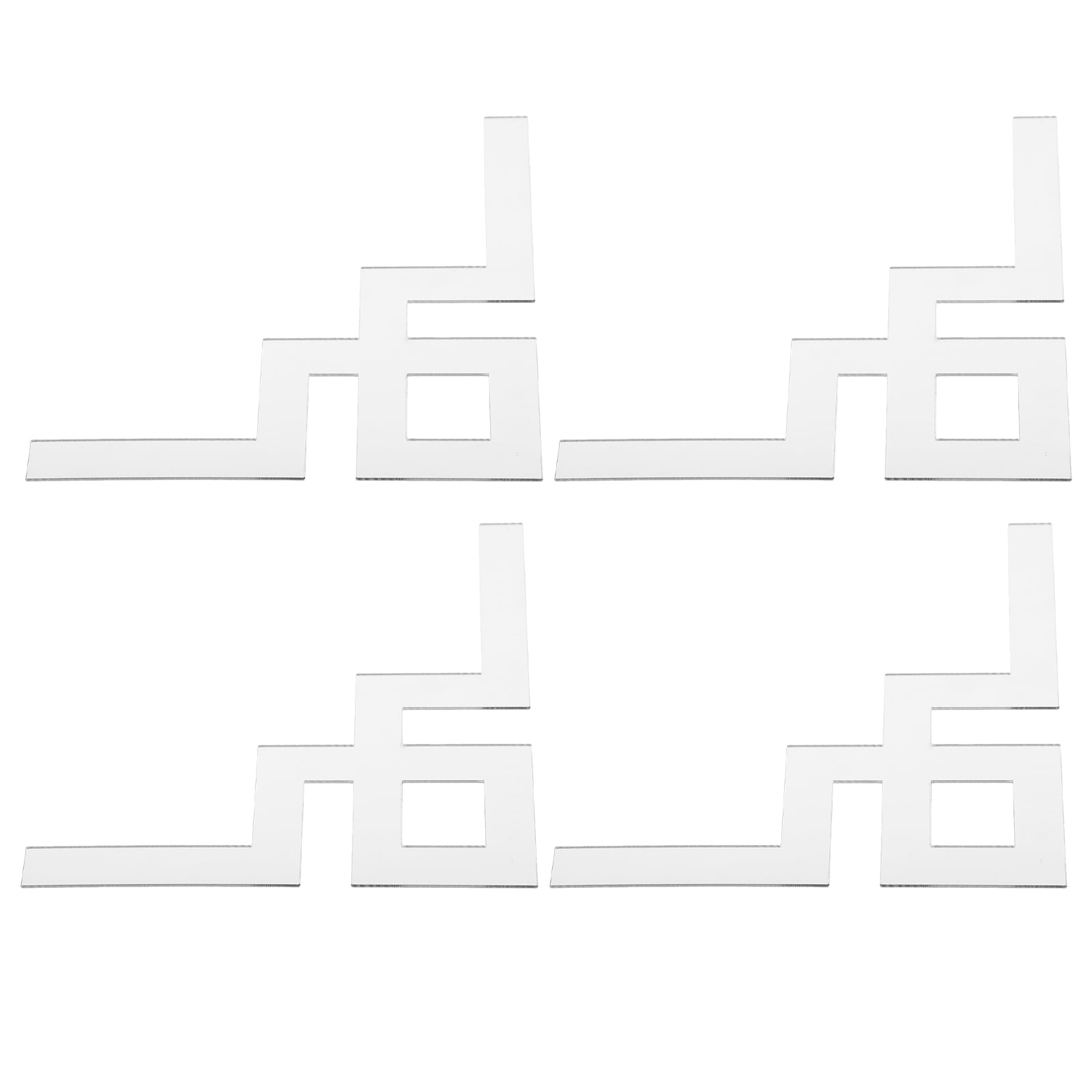 Three-dimensional Diagonal Flower Stickers Mirror Wall Decor Decal ...