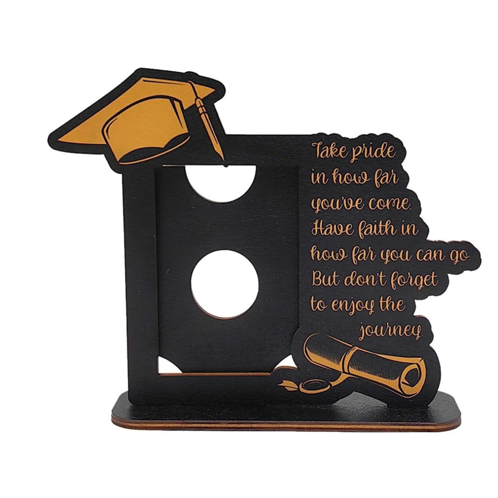 Three-dimensional Wooden Table Picture Frames, 7.9" Black Bachelor's ...