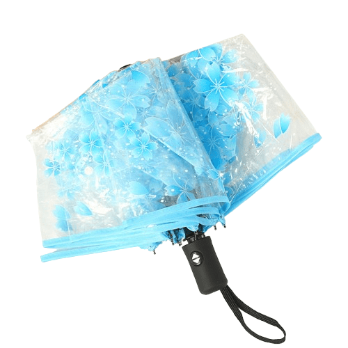 Three-fold automatic portable student umbrella unisex folding sunny and ...