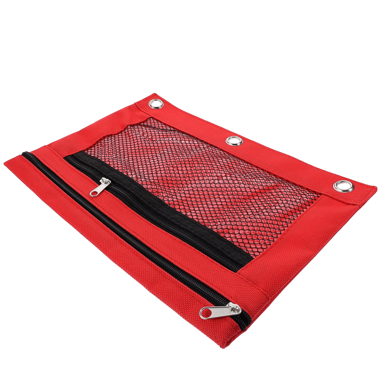 Three-hole Pencil Case Oxford Cloth B5 Stationery Bag Transparent ...