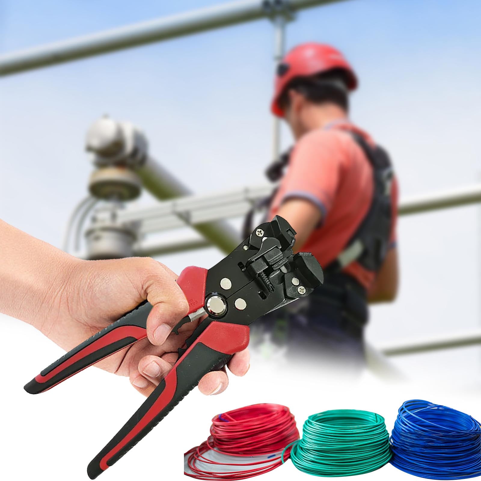 Three-in-One Automatic Wire Stripping Tool with Spring Design ...