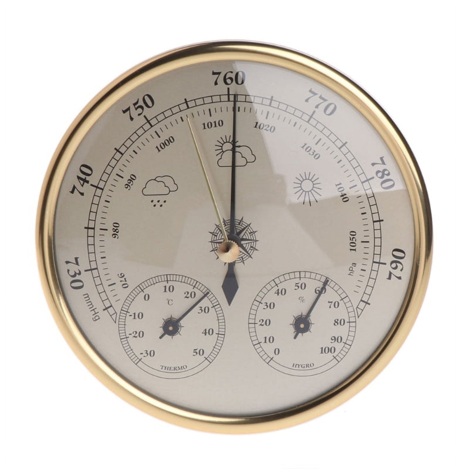 Three in One Wall Mounted Temperature Humidity Pressure Barometer ...