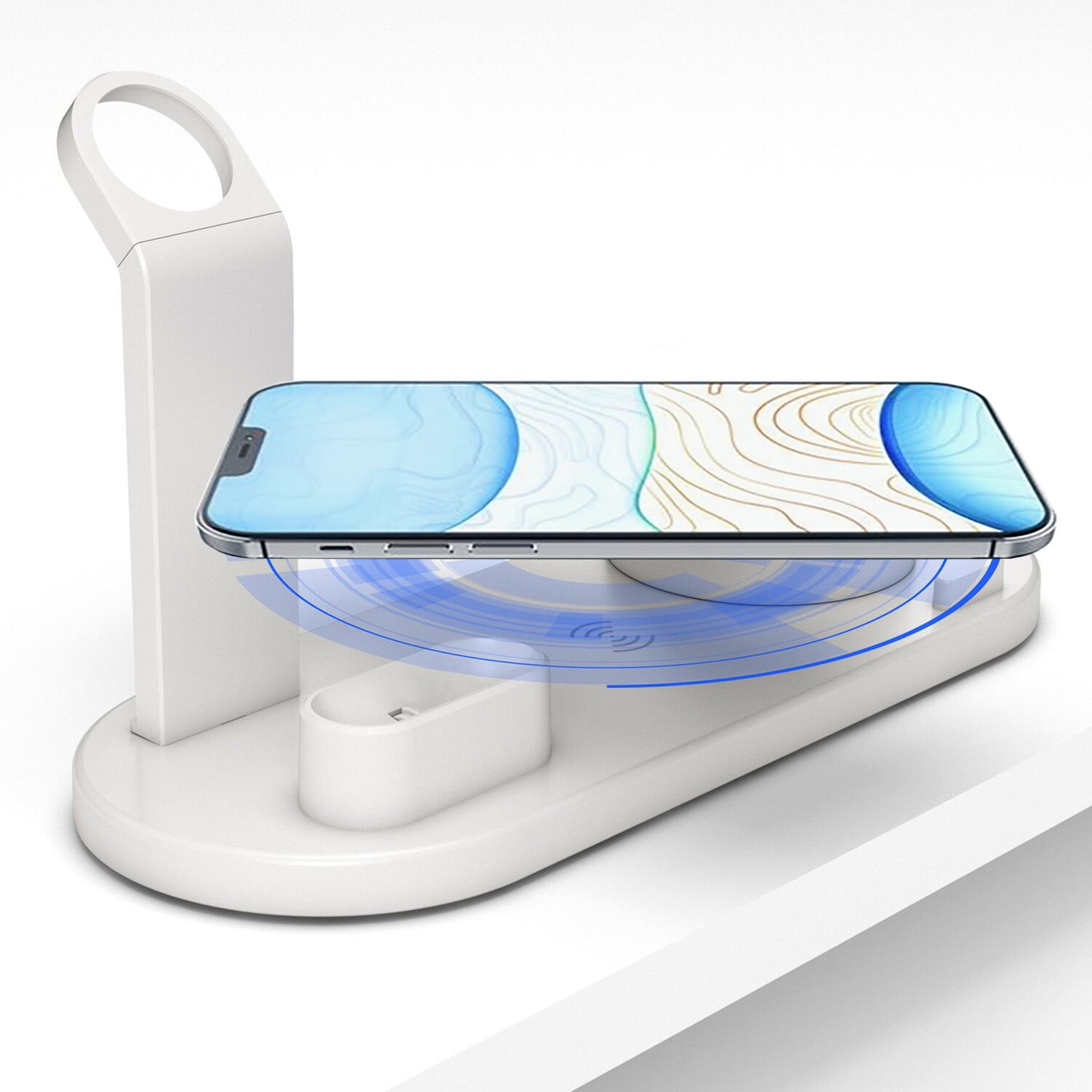 Three in Wireless Charging Bluetooth Headset Charging Mobile Phone ...