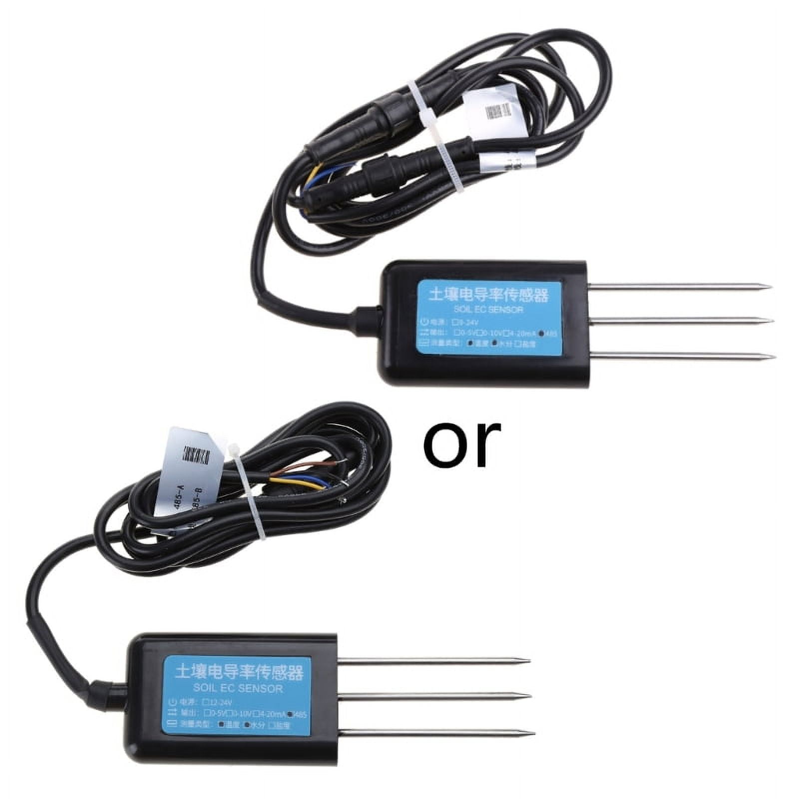Three-in-one Soil Salt Sensor Soil Temperature/Humidity/Conductivity ...
