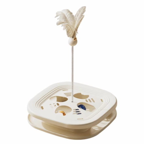 Three-in-one cat Toy Maze and Feather cat Toy Stick; Interactive Puzzle ...