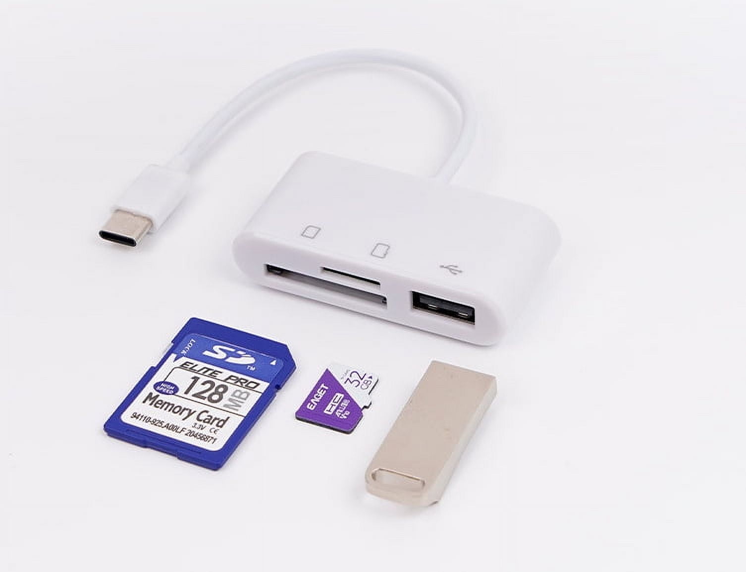 Three-in-one multifunctional OTG card reader Type-C to TF/SD/USB for ...