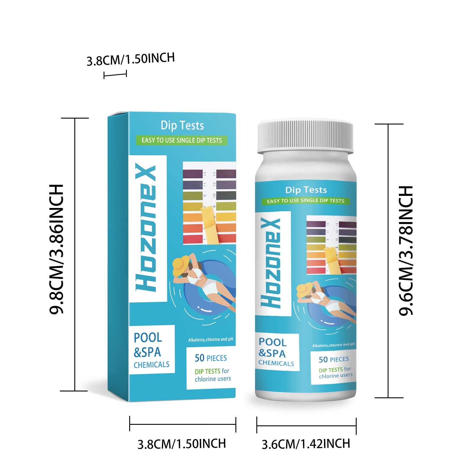 Three-in-one pH test paper for swimming pools,Test paper for accurate ...