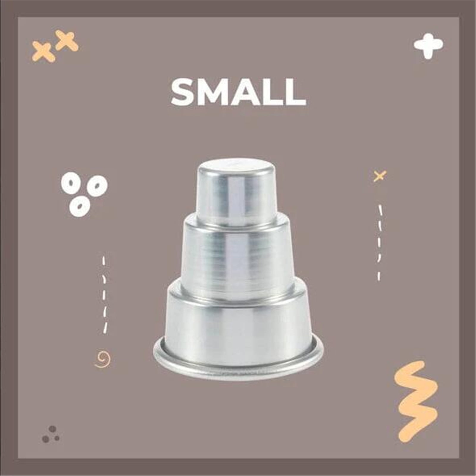 Three-layer Cake Pudding Muffin Decoration, DIY Wedding Cupcake Topper ...