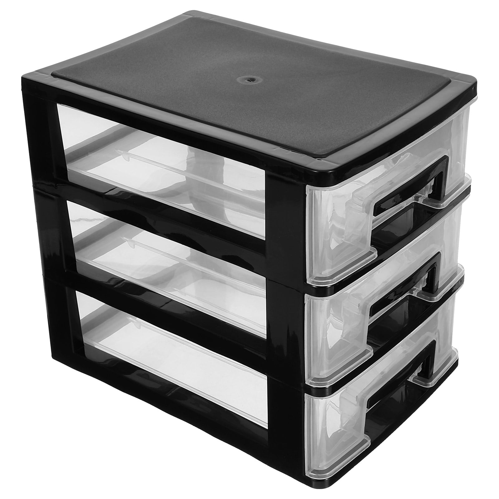 Three-layer Plastic Drawer Type Closet Portable Storage Cabinet ...