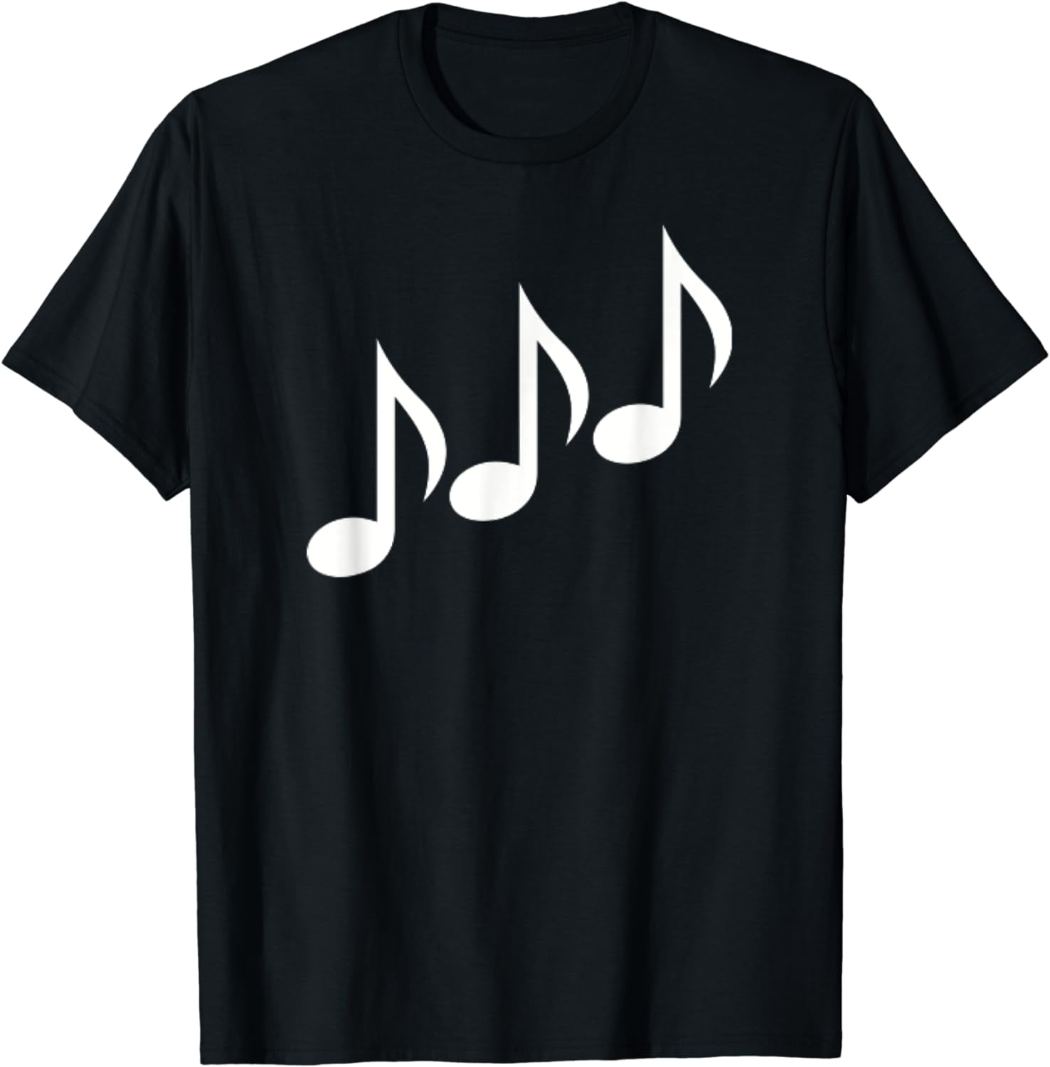 Three music notes T-Shirt - Walmart.com