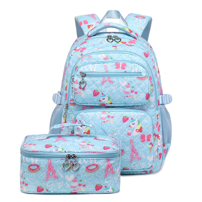 Three-piece student backpack, women's backpack, large capacity ...