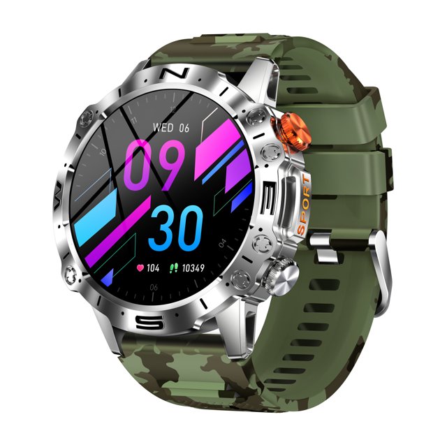 Three-proof outdoor K59 Bluetooth call smart watch 1.43 inch D sports ...