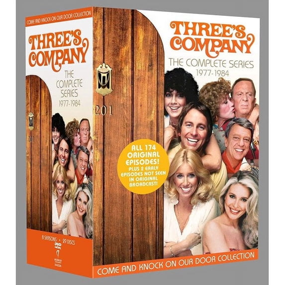 Three's Company The Complete Series DVD Box Set Seasons 1-8 - Walmart.com