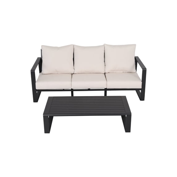 Three - seat Sofa and Matching Coffee Table | Provide Comfort in Modern ...