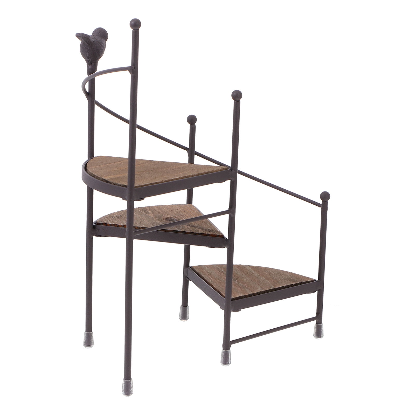 Three-tier Rotating Rack Plant Outdoor Flower Display Stand Pot Ladder ...