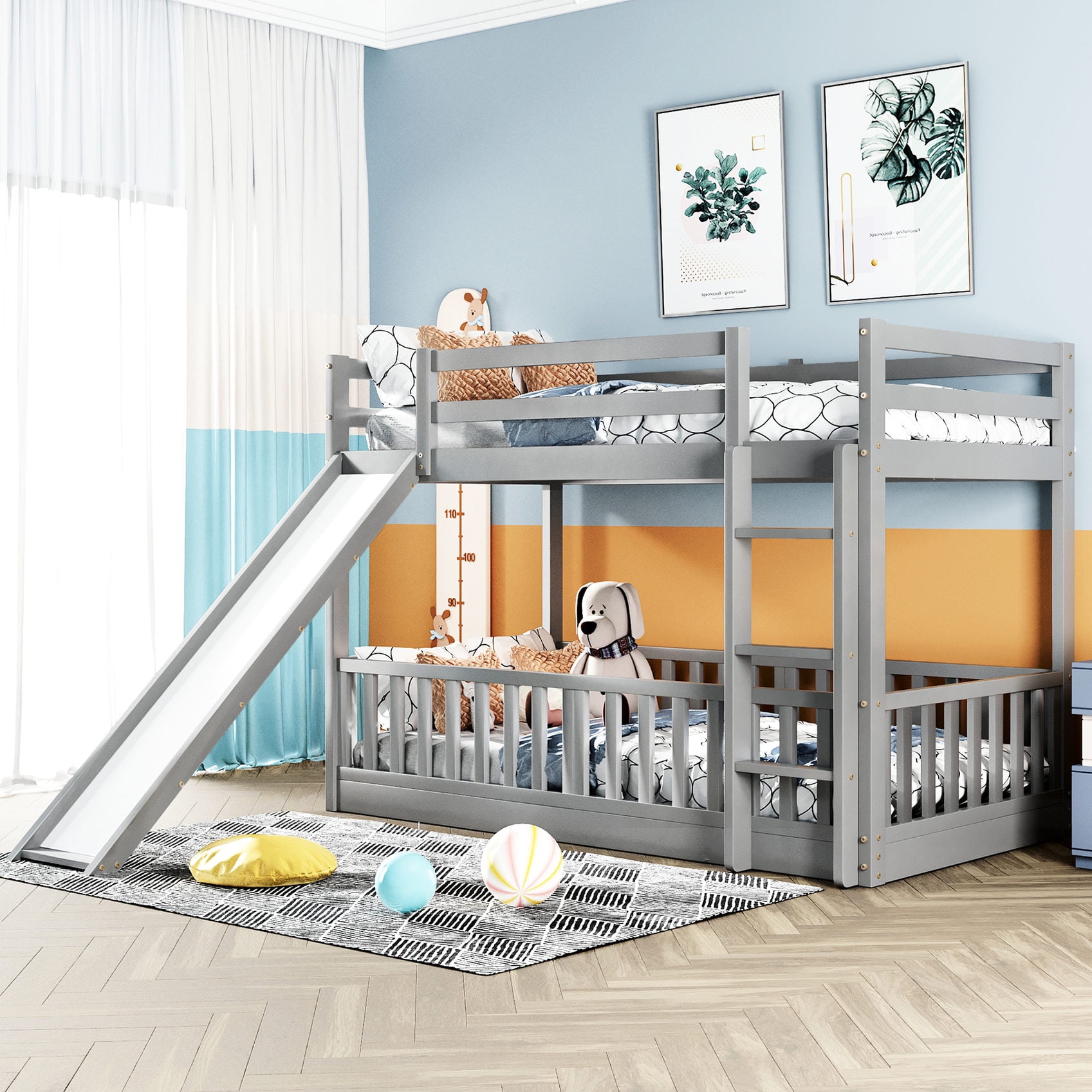 Three - way Assembly Bunk Bed - Customizable Setup for Different Needs ...