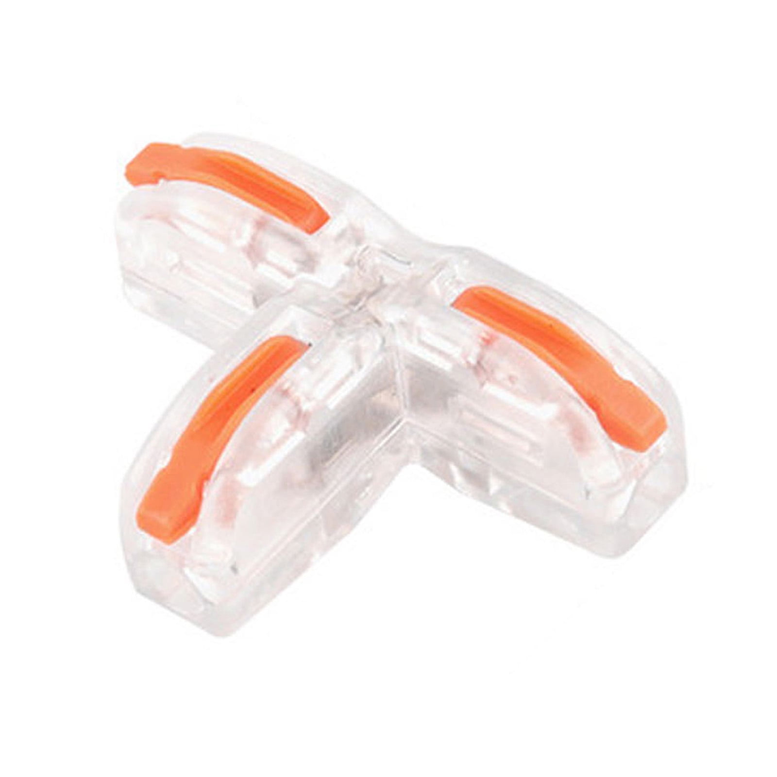 Three-way T-type Wire Connectors Push-In Splicing Terminal Block ...
