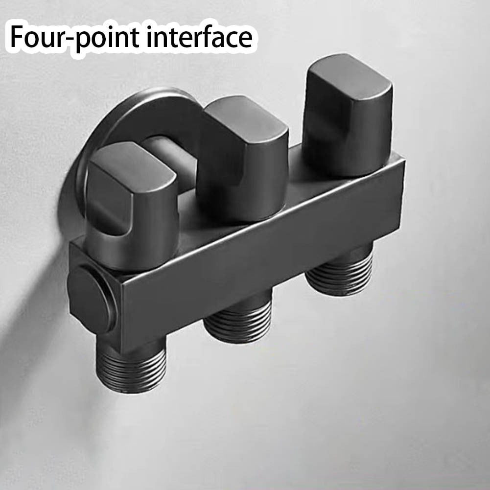 Three-Way Water Outlet Angle Valve Multi-Function Three-Way Valve 1/2 ...