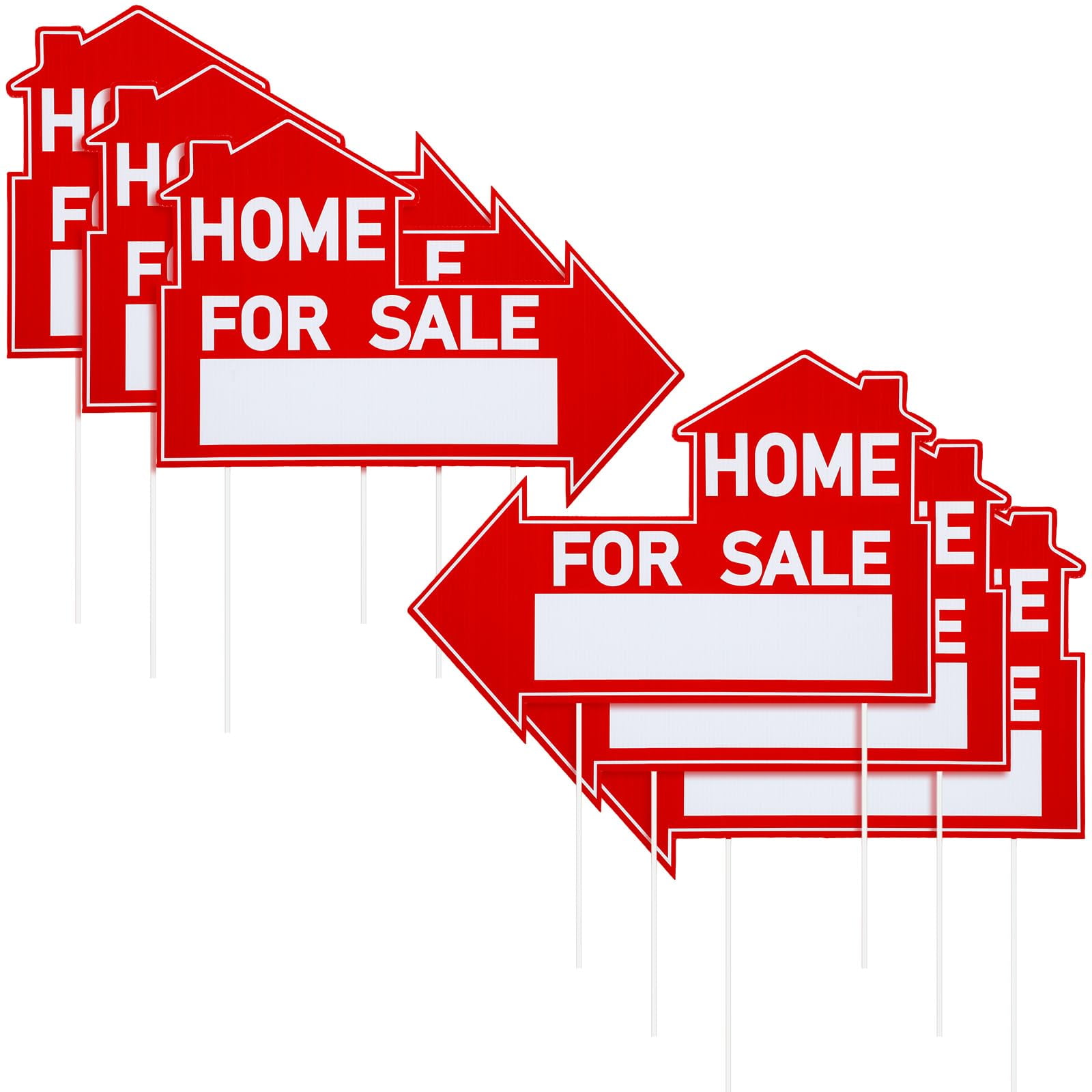 Threehoney 6 Pcs Home JKF25 for Sale Signs with Stakes 12 x 16 Inch ...