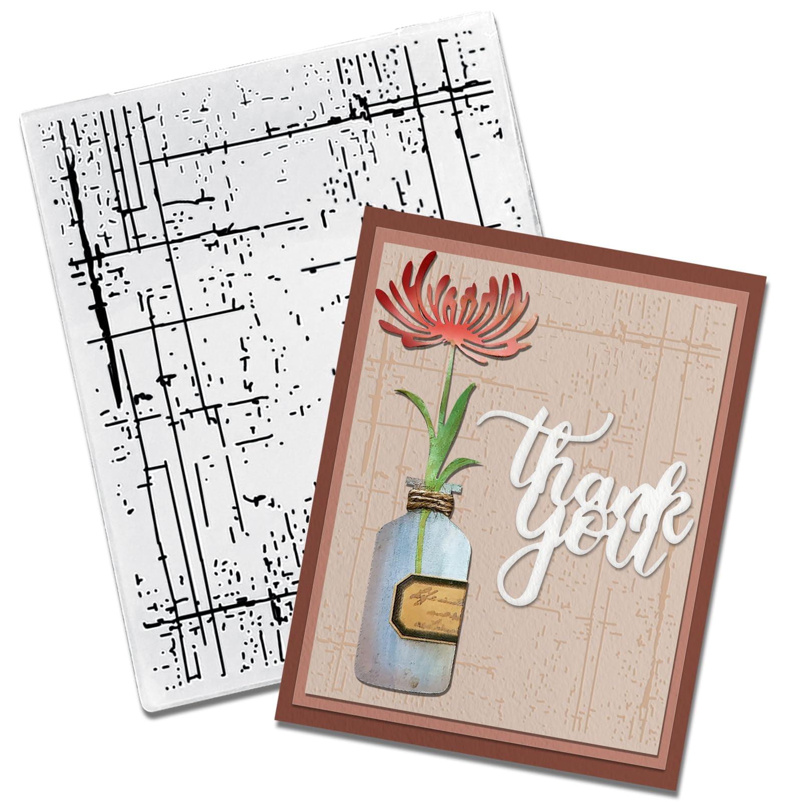 Threetols 3-D Textured Impressions AIF9 Embossing Folder, Dot Embossing ...