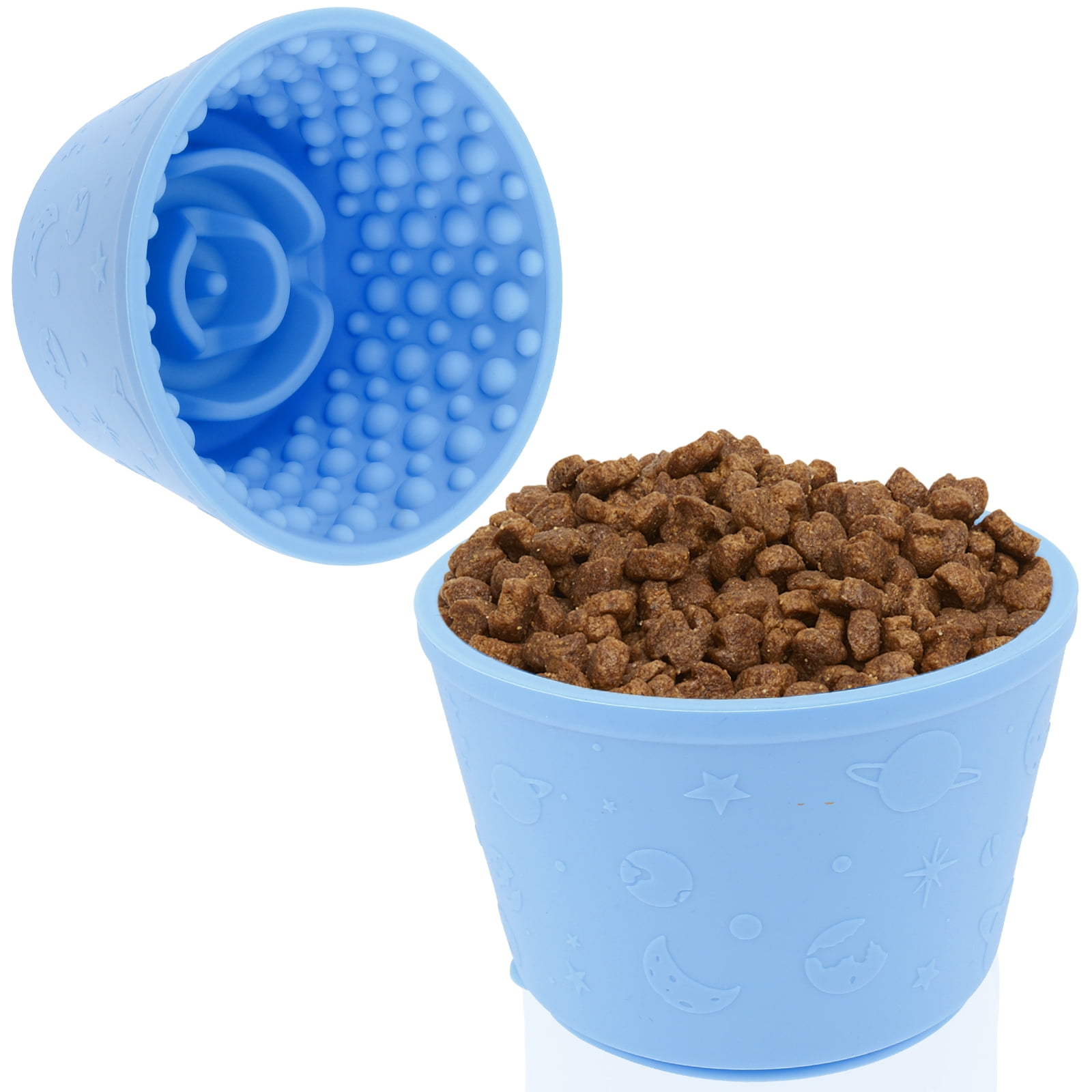 Thren 2Pcs Silicone Dog Lick Bowls With Suction Cup Bottom Temperature ...
