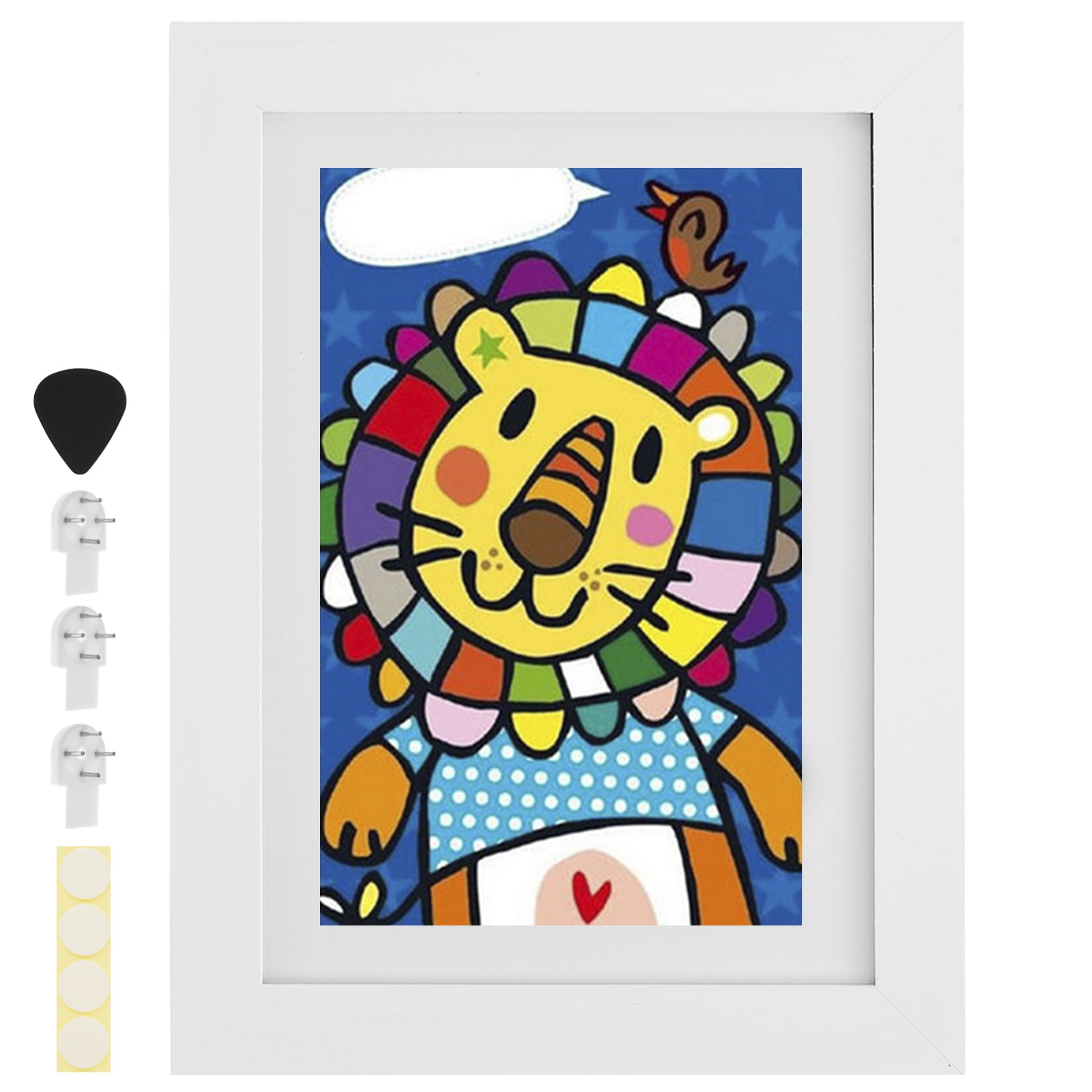 Threns 1/2/4 Pcs Kids Art Frame Front Opening Kids Artwork Display ...
