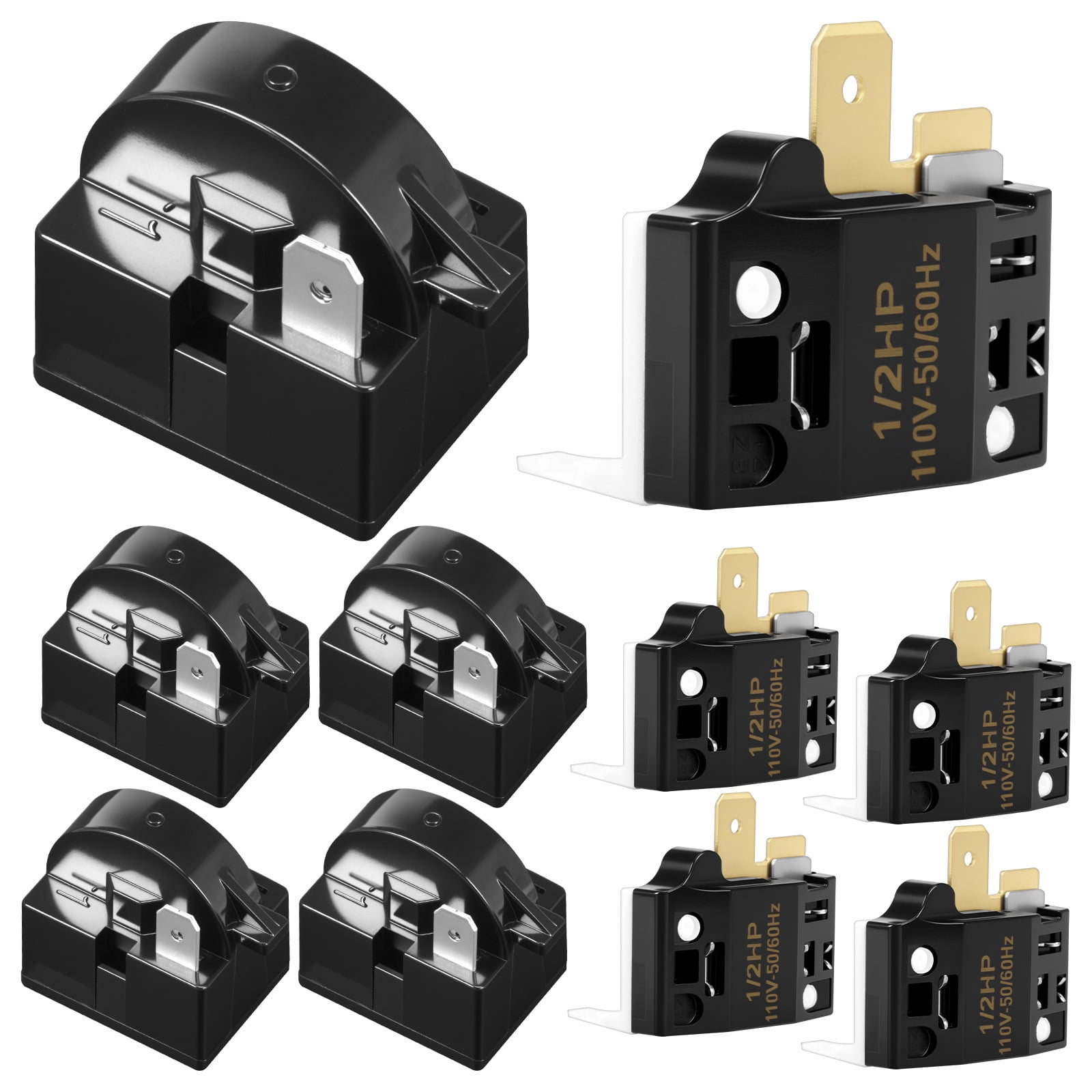 Threns 10Pcs Plastic QP2-4R7 PTC Starter Relay Easy to Replace ...