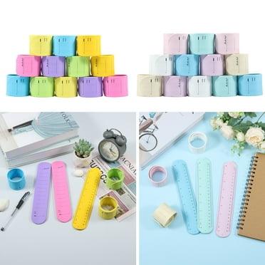 GOGO 100 Pcs Jelly Bracelets, 80s Rubber Wristbands, Thin Silicone ...